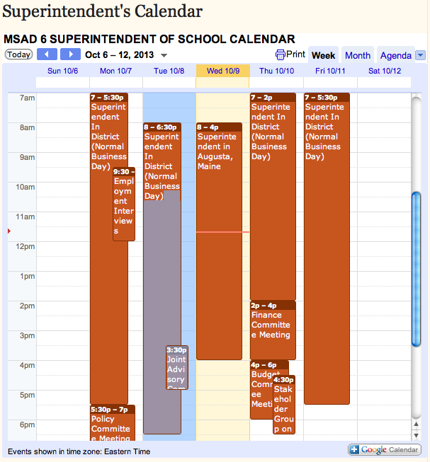 SAD 6 superintendent combats rumors with calendar