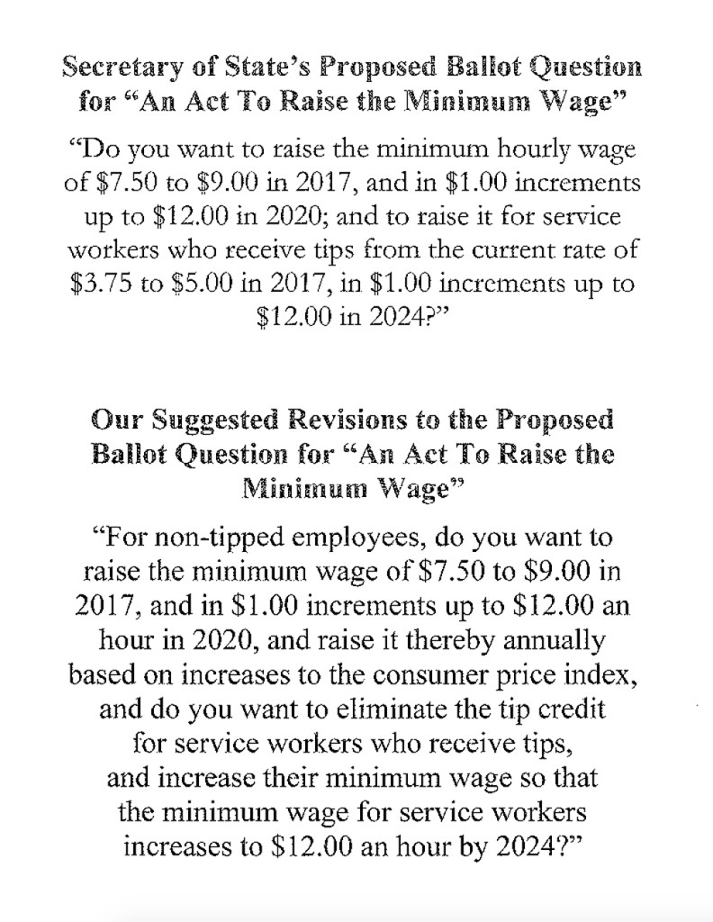 Maine business groups want to change wording of minimum wage referendum