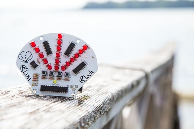 Student engineers tick off another invention: The Clam Clock