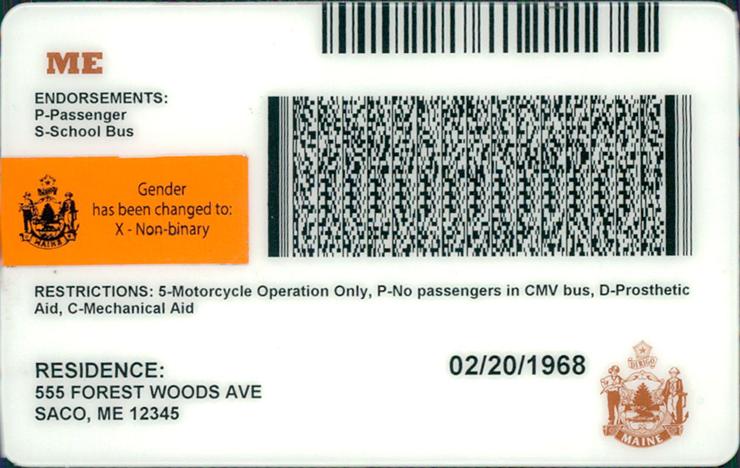 Maine begins putting ‘non-binary’ on driver’s licenses for those not ‘F ...