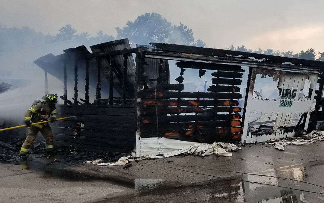 Fire destroys 2 buildings, damages 7 at Fryeburg Fairgrounds